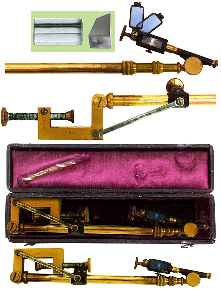 A 19th Century American Brass And Steel Camera Lucida. - Gilai Collectibles