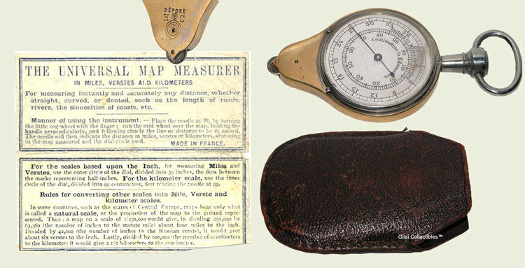 French Map Measure (Chartometer). - Gilai Collectibles