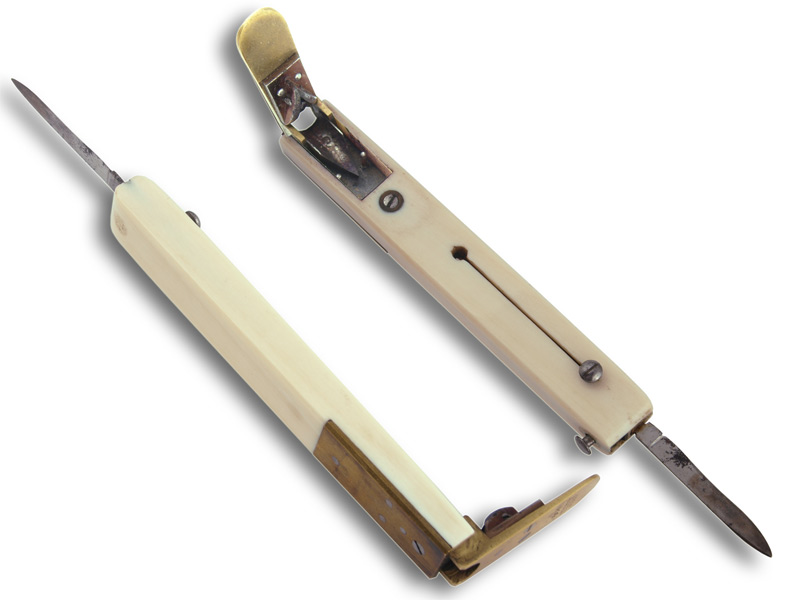 Ivory Quill Cutter for Calligraphy by Rodgers - Gilai Collectibles